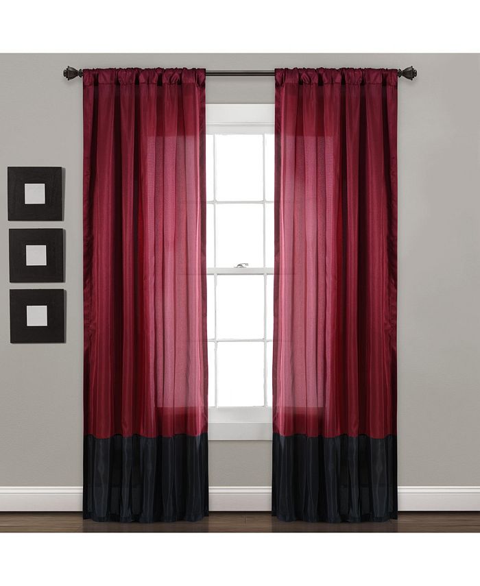 Lush Decor Milione Fiori Window Curtain Panels - Macy's