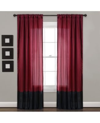 Milione Fiori Window Curtain Panels - Macy's