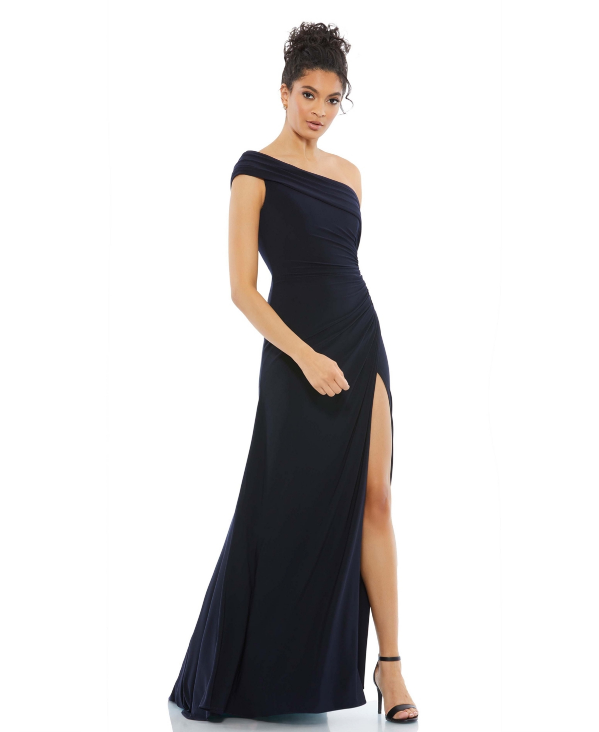 Click here for Mac Duggal Womens Foldover Off-the-Shoulder Slit G... prices