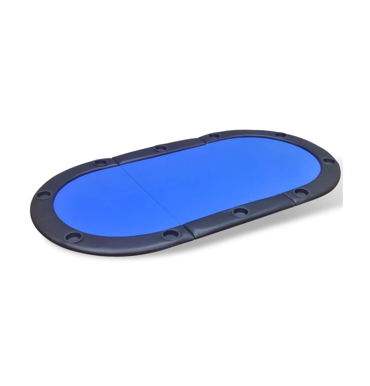 Click here for 10-Player Foldable Poker Tabletop Blue - Blue prices