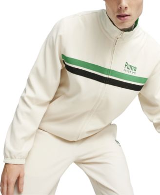 Puma Men's Team Track Striped Stand-Collar Zip Jacket - Macy's