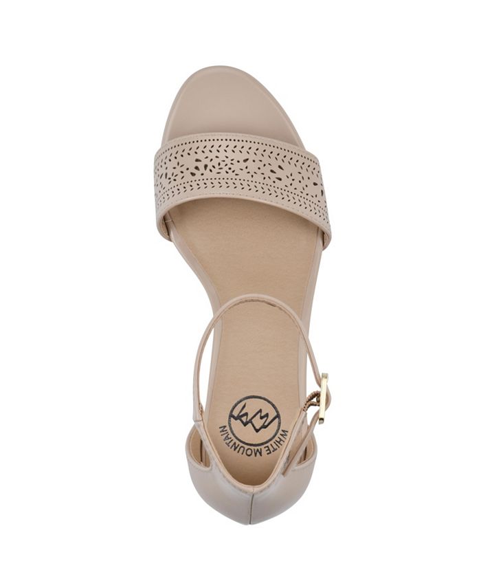 White Mountain Women's Eileen Block Heel Dress Sandals - Macy's
