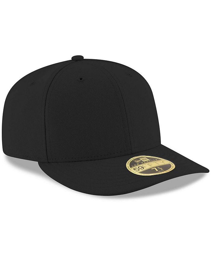 New Era Men's Black Blank Low Profile 59FIFTY Fitted Hat - Macy's