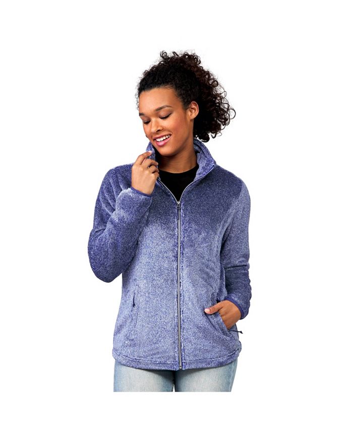 Free Country Women's Outbound Heather Butter Pile Fleece Jacket - Macy's