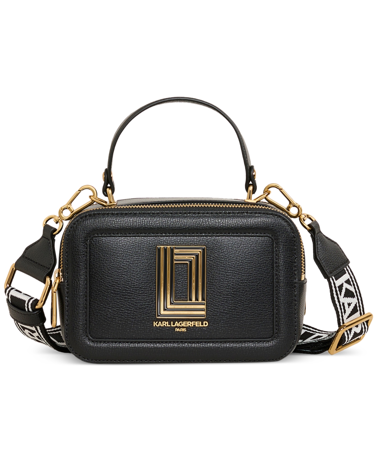 Click here for Karl Lagerfeld Paris Simone Camera Crossbody - Bla... prices