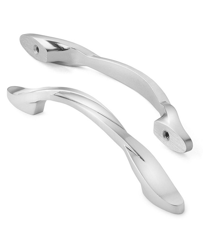 Cauldham 10 Pack Solid Braided Kitchen Cabinet Pulls Handles (5" Hole ...