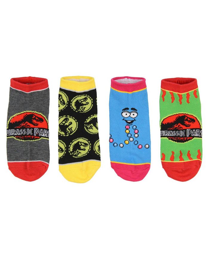 Jurassic Park Socks Kids T-Rex Dinosaur Jurassic World Ankle No Show ...