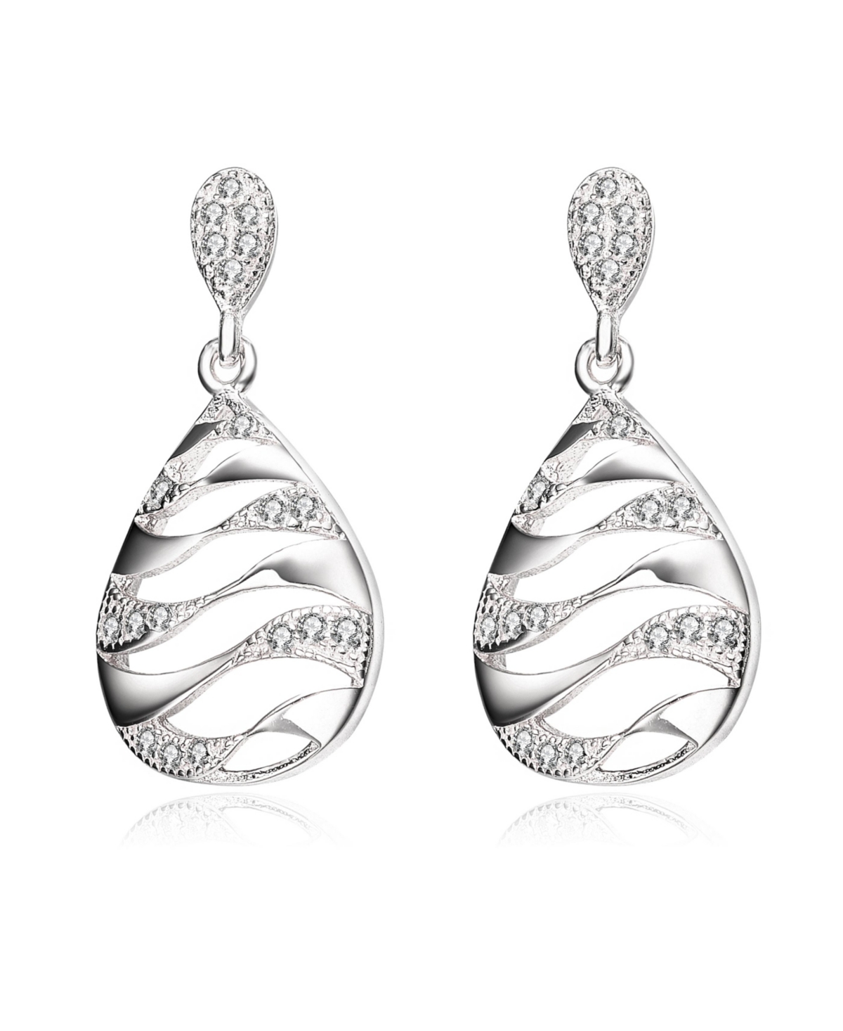 Click here for Unique Sterling Silver Clear Round Cubic Zirconia... prices