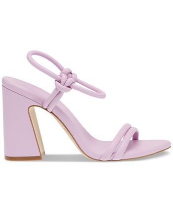 Steve Madden Women's Harrlow Block-Heel Knotted Dress Sandals - Macy's