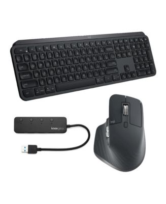 Logitech MX Keys Wireless Keyboard with MX Master 3 Wireless Mouse and ...