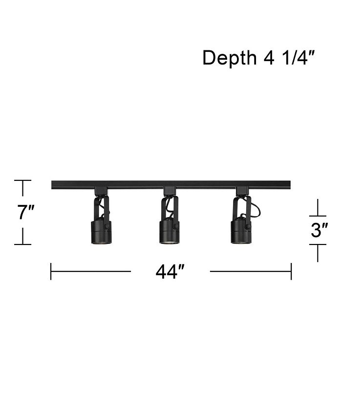 Pro Track 3-Head LED Bullet Ceiling Track Light Fixture Kit with ...