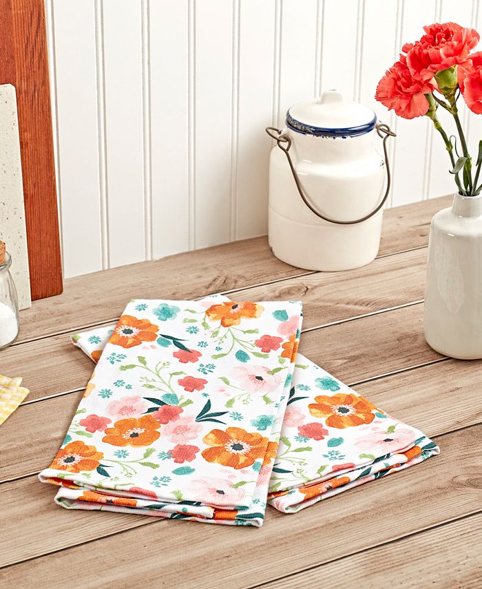 Dolly Parton Floral Kitchen Towels, Set of 2 - Macy's