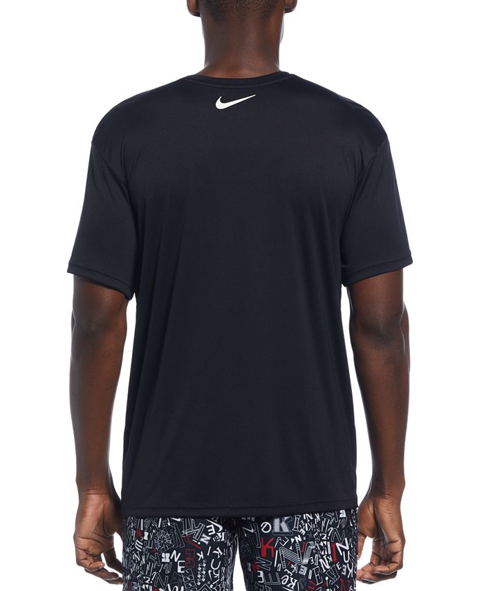 Nike Men's Stacked Swoosh Printed Hydroguard Rash Guard - Macy's