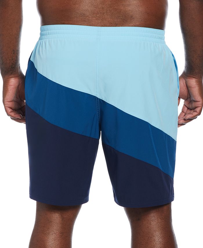 Nike Men's Big & Tall Color Surge Colorblocked 9" Swim Trunks - Macy's