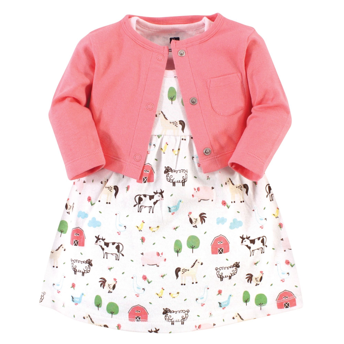 Click here for Hudson Baby Baby Girls Hudson Essential Cotton Dre... prices