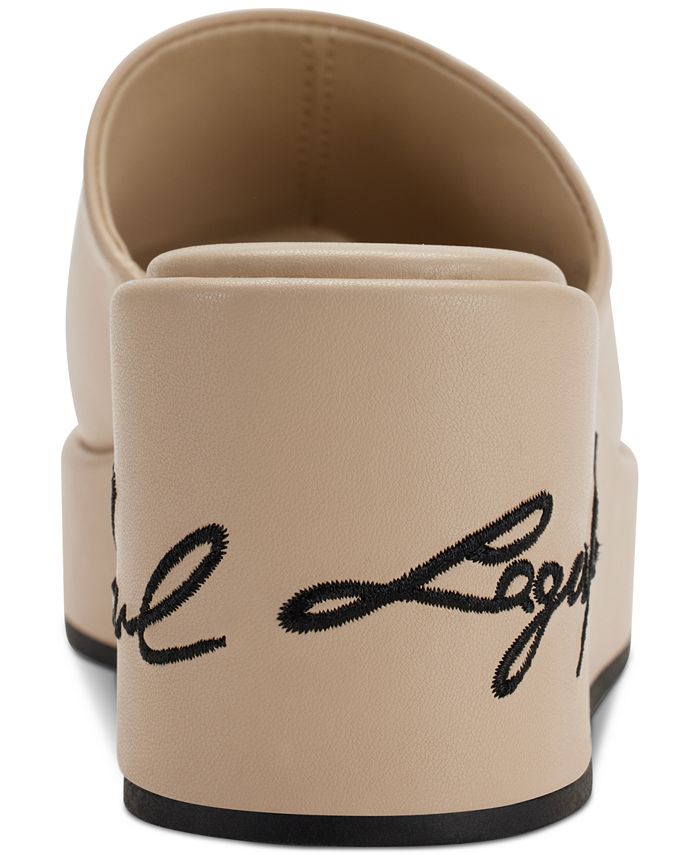 KARL LAGERFELD PARIS Women's Calvina Platform Wedge Sandals - Macy's