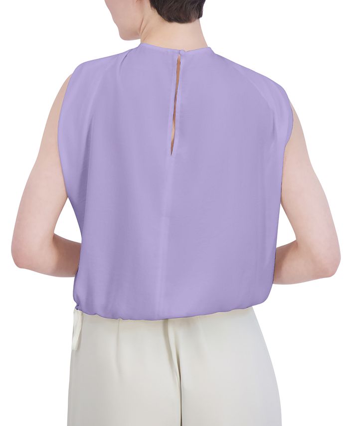 BCBG NEW YORK Women's Drawstring-Hem Sleeveless Top - Macy's