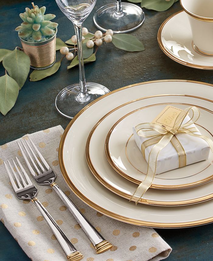 Lenox Eternal 12-Piece Dinnerware Set, Service for 4 - Macy's
