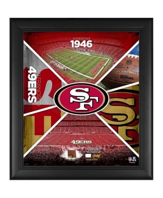 San Francisco 49ers Framed 15" x 17" Team Impact Collage with a Piece ...