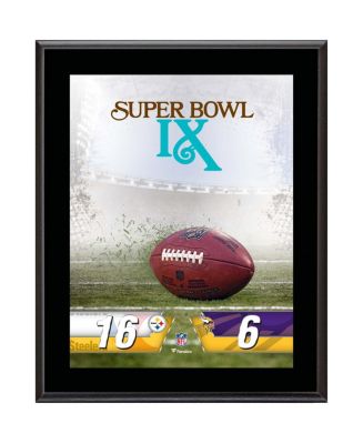 Pittsburgh Steelers vs. Minnesota Vikings Super Bowl IX 10.5" x 13 ...