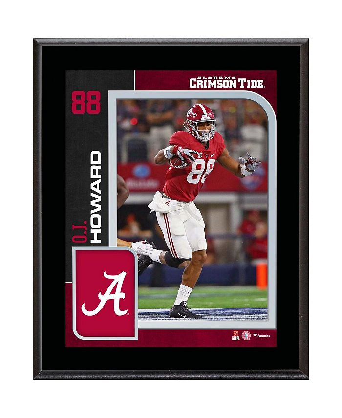 Fanatics Authentic O.J. Howard Alabama Crimson Tide 10.5" x 13 ...