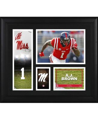 Fanatics Authentic AJ Brown Ole Miss Rebels Framed 15" x 17" Player ...