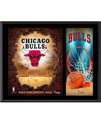 Chicago Bulls 12'' x 15'' Sublimated Team Logo Plaque - Macy's
