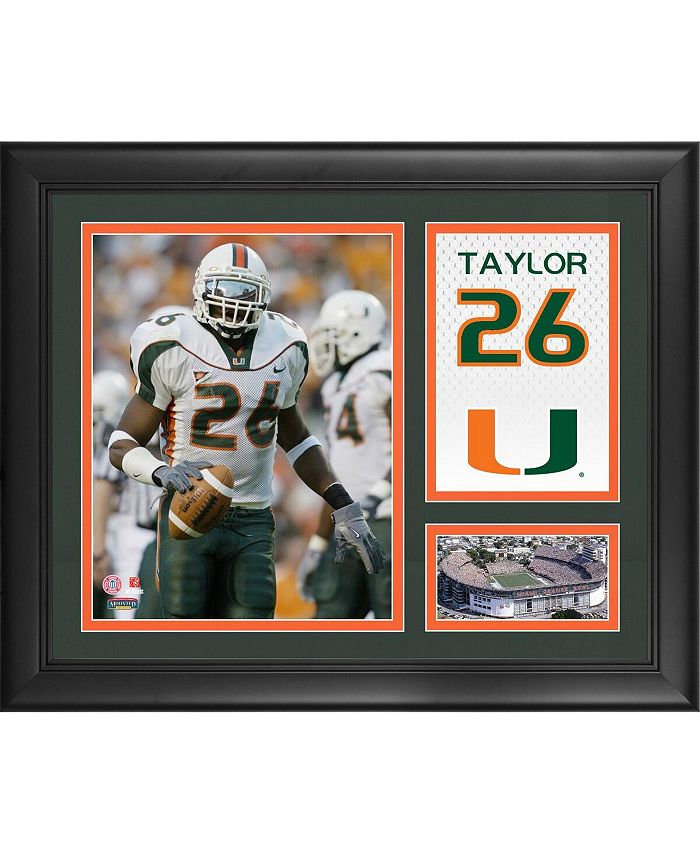 Fanatics Authentic Sean Taylor Miami Hurricanes Framed 15'' x 17 ...