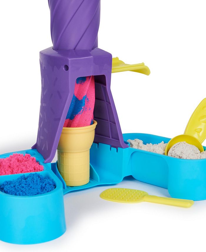 Kinetic Sand Soft Serve Station with 14 oz of Play Sand Blue, Pink and ...