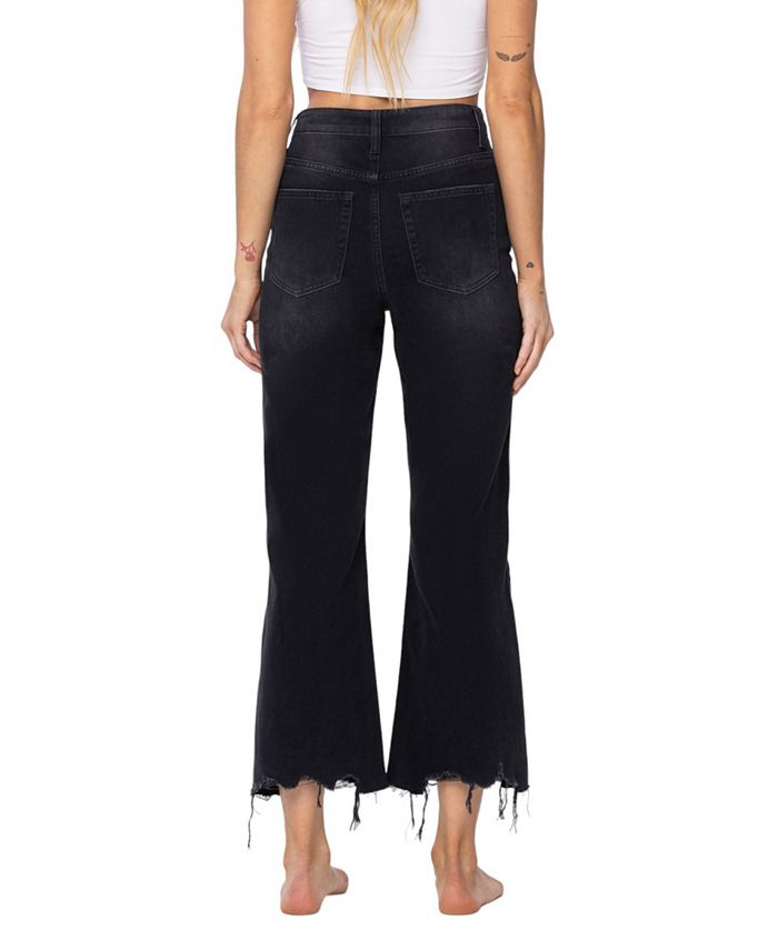 Vervet Women's Super High Rise 90's Vintage-like Cropped Flare Jeans ...