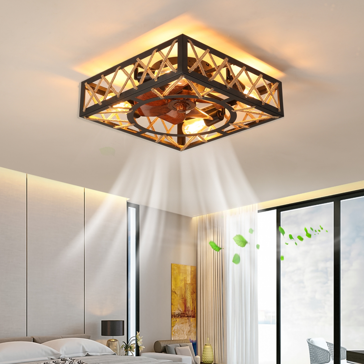Click here for Streamdale Farmhouse Rustic Ceiling Fan with Remot... prices