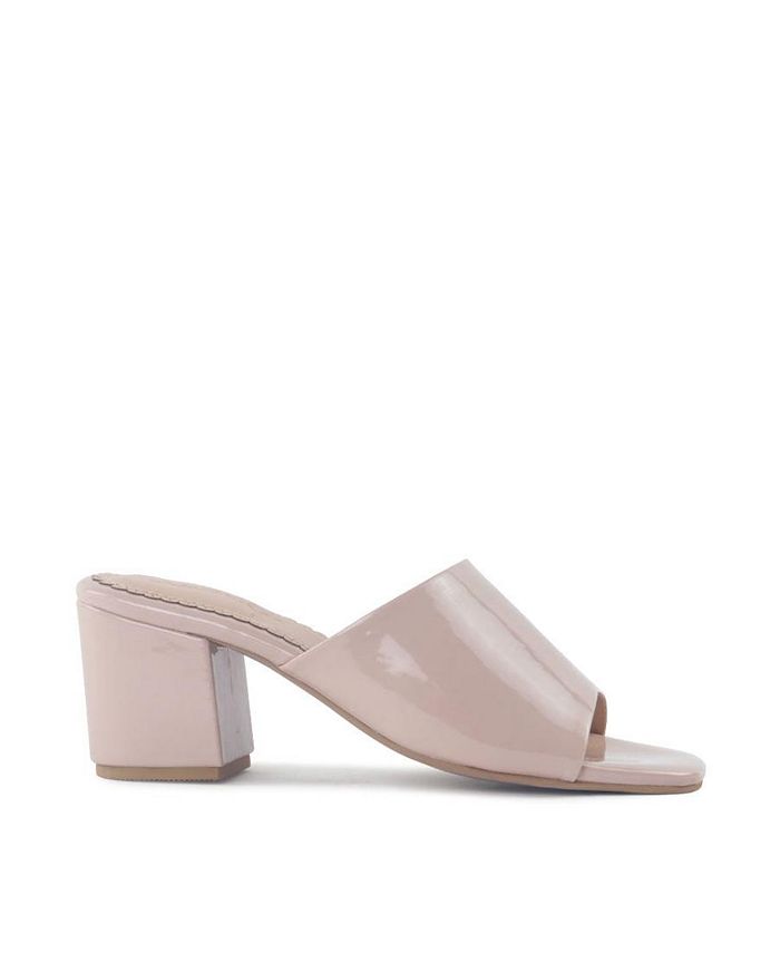 London Rag dumpllin croco slip-on block heel sandals - Macy's