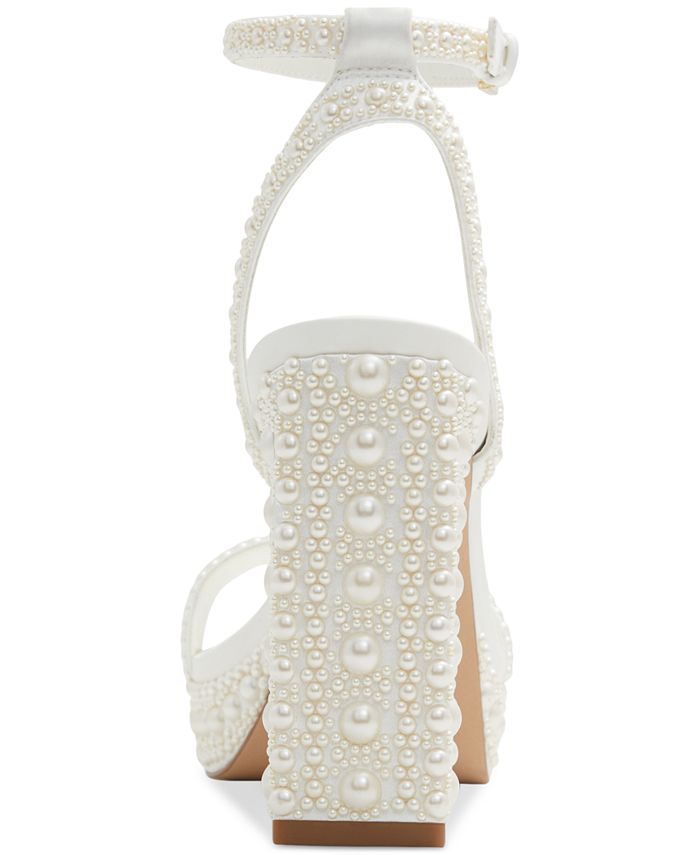 ALDO Women's Lulu Pearl Two-Piece Platform Dress Sandals - Macy's