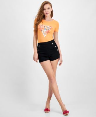 GUESS Women's Janae Denim Sailor Shorts - Macy's