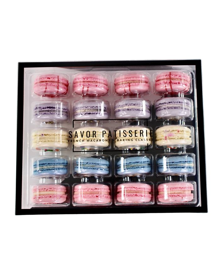 Savor Patisserie The Unicorn Collection French Macarons, 20 Count Box ...