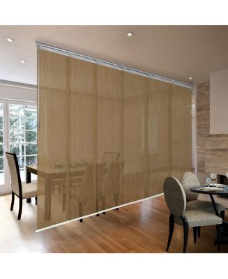Rod Desyne Dappled Gold Blind 6-Panel Single Rail Panel Track ...