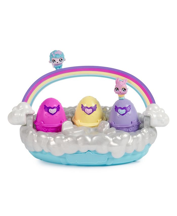 Hatchimals Alive, Spring Basket with 6 Mini Figures, 3 Self-Hatching ...