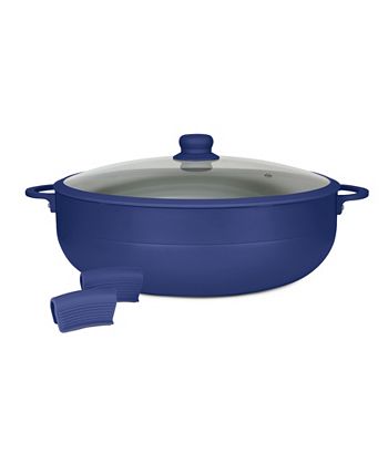 Sedona Kitchen Aluminum 12 Qt Caldero with Silicone Rim Glass Lid and ...