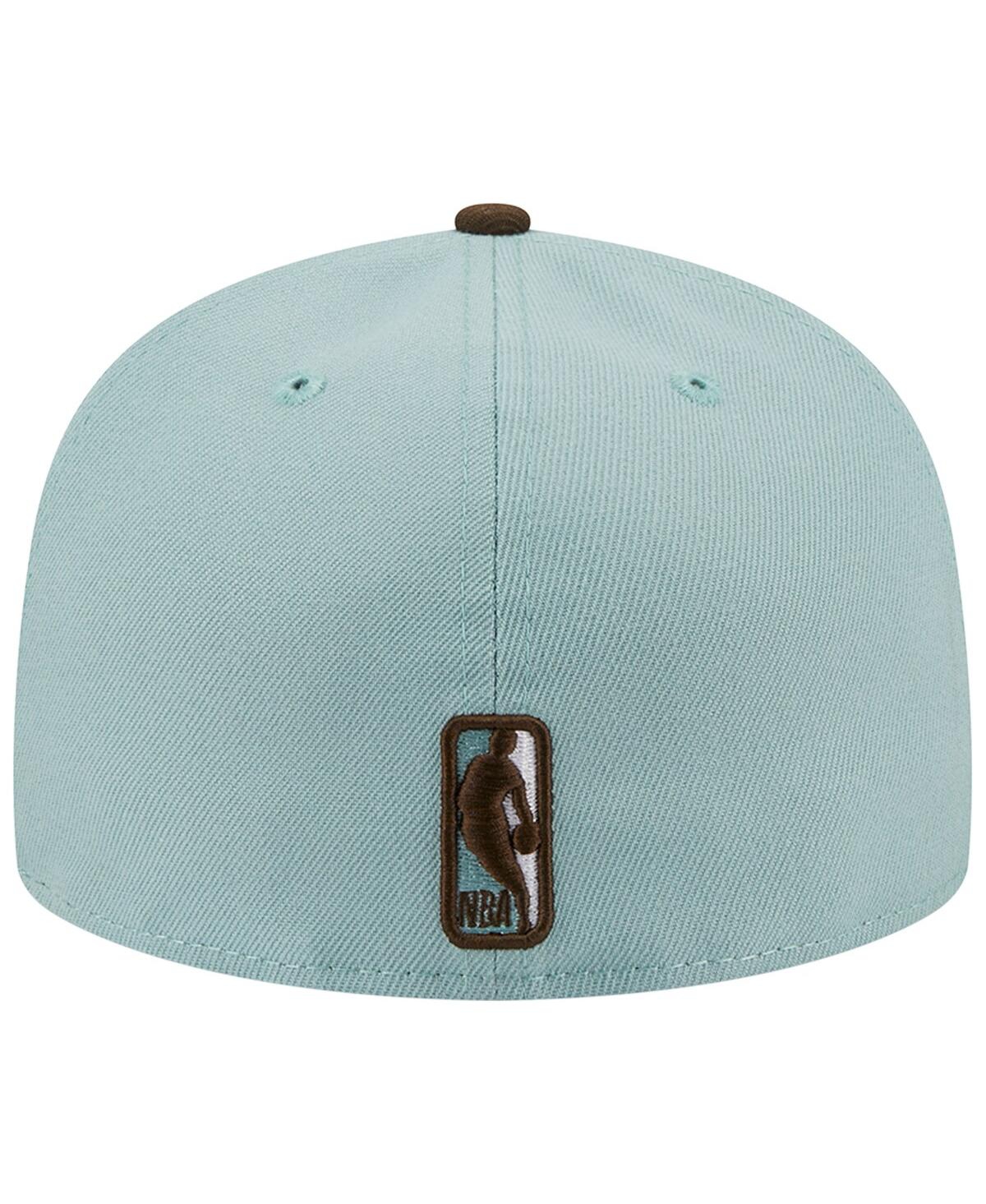 Explore Men's New Era Light Blue, Brown Boston Celtics Two-tone 59fifty ...