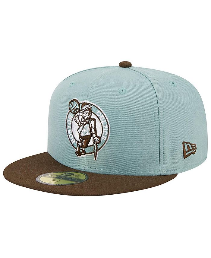 Explore Men's New Era Light Blue, Brown Boston Celtics Two-Tone 59FIFTY ...