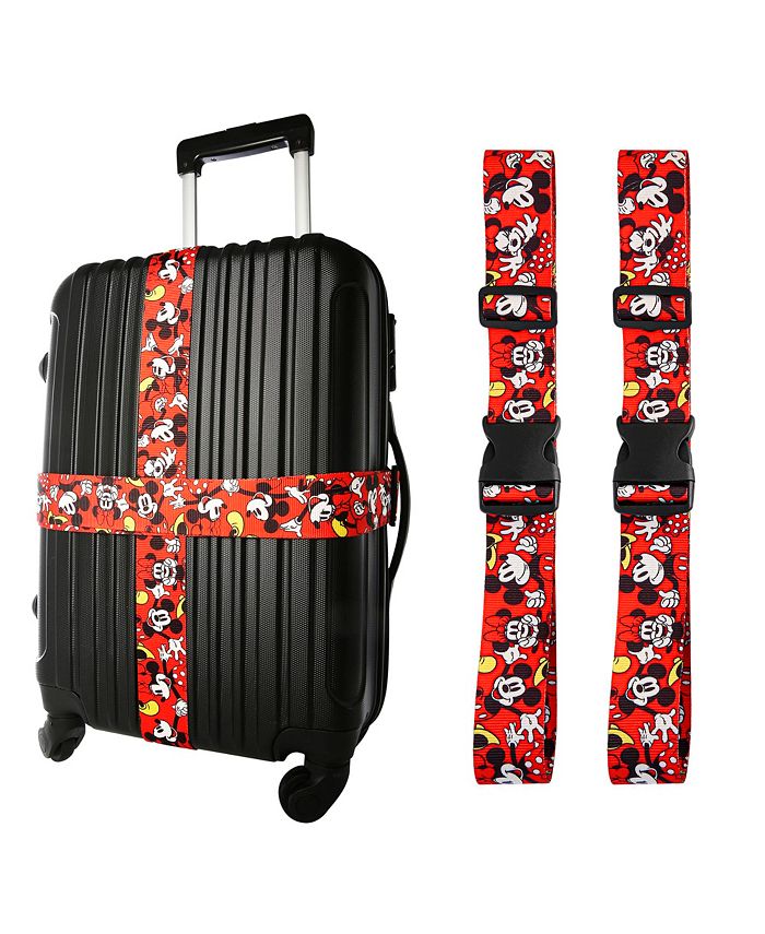 Disney Mickey and Minnie Mouse Luggage Strap 2-Piece Set Officially ...