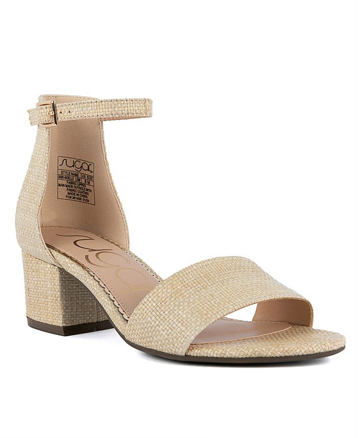 Sugar Women's Noelle Low Dress Sandals - Macy's