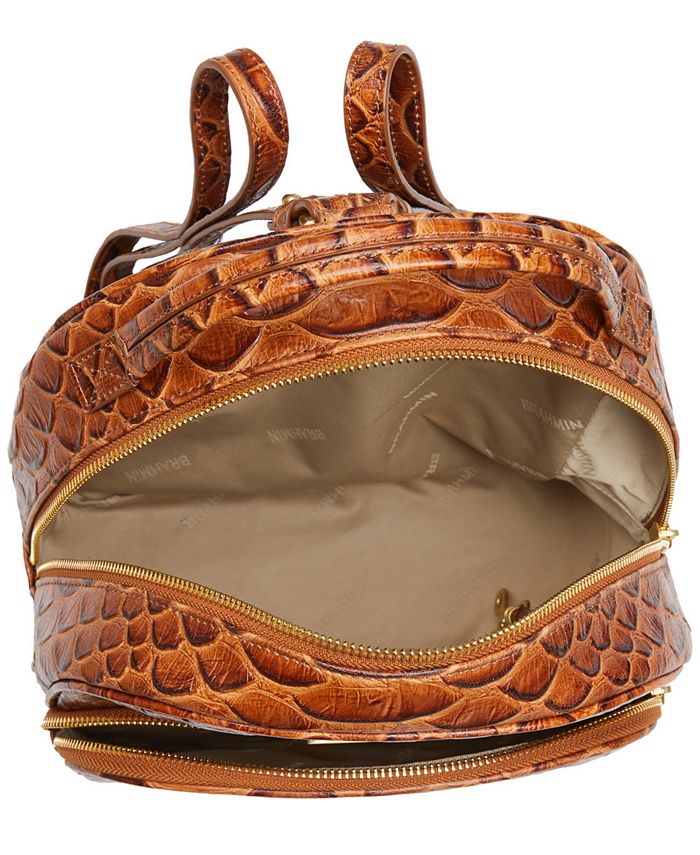 Brahmin Chelcy HoneyBrown Saratoga Leather Backpack - Macy's