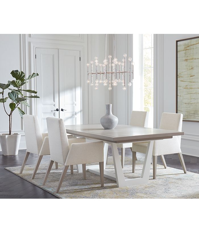 Bernhardt Stratum 5pc Dining Set (Table + 4 Chairs) - Macy's