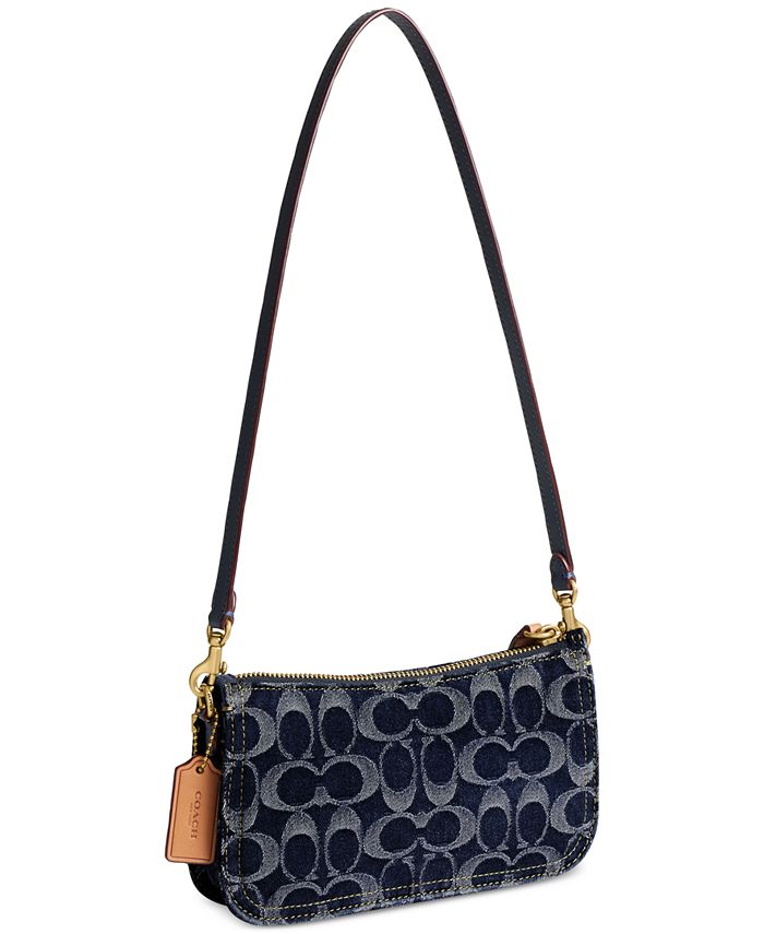COACH Penn Denim Shoulder Bag - Macy's