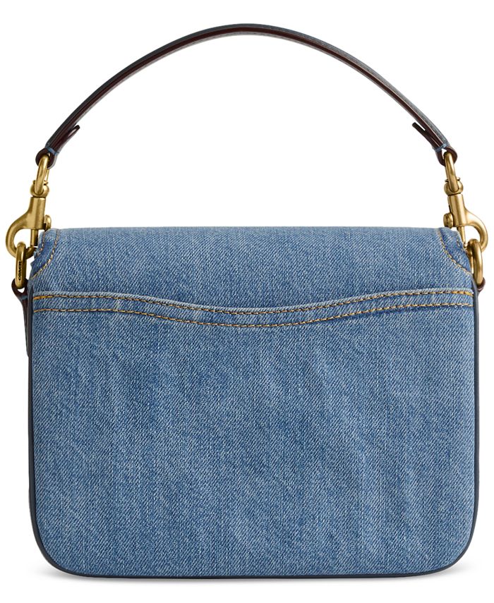 COACH Cassie 19 Denim Crossbody - Macy's