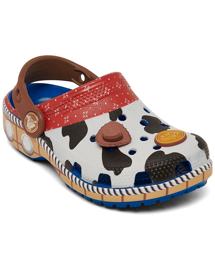 Crocs Toddler Kids Toy Story Woody Classic Clogs from Finish Line - Macy's