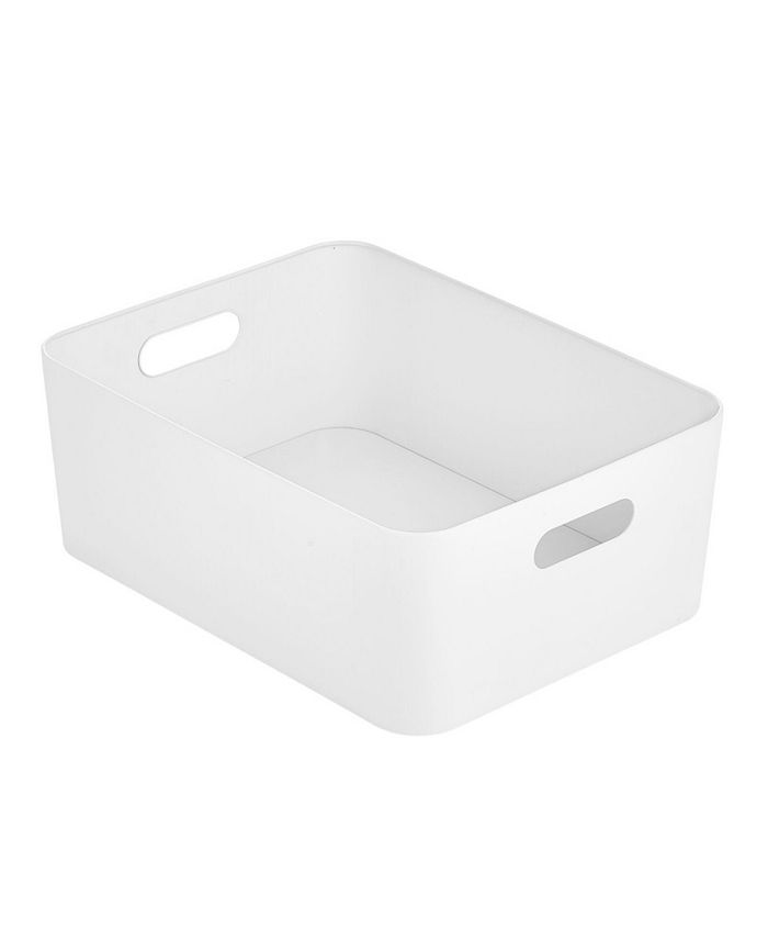 mDesign Metal Kitchen Storage Container Bin with Handles - Macy's