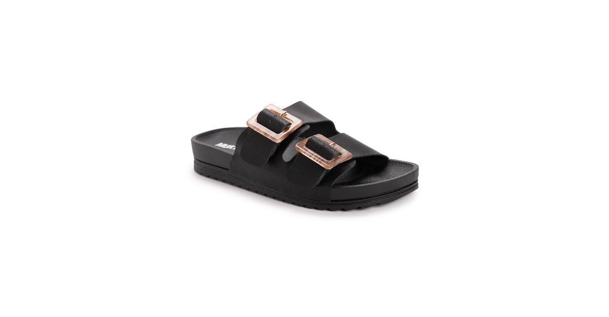 Click here for Muk Luks Womens Grand Cayman Sandal - Black prices