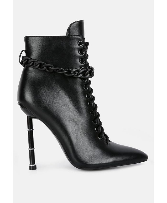 London Rag Moulin ringed stiletto camouflage ankle boot - Macy's